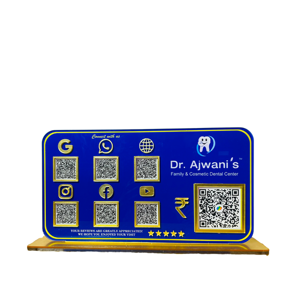 6-in-1 Smart Standee with Payment QR – Bharattapp