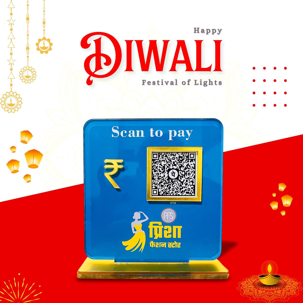 1 QR Smart Payment Standee – Bharattapp