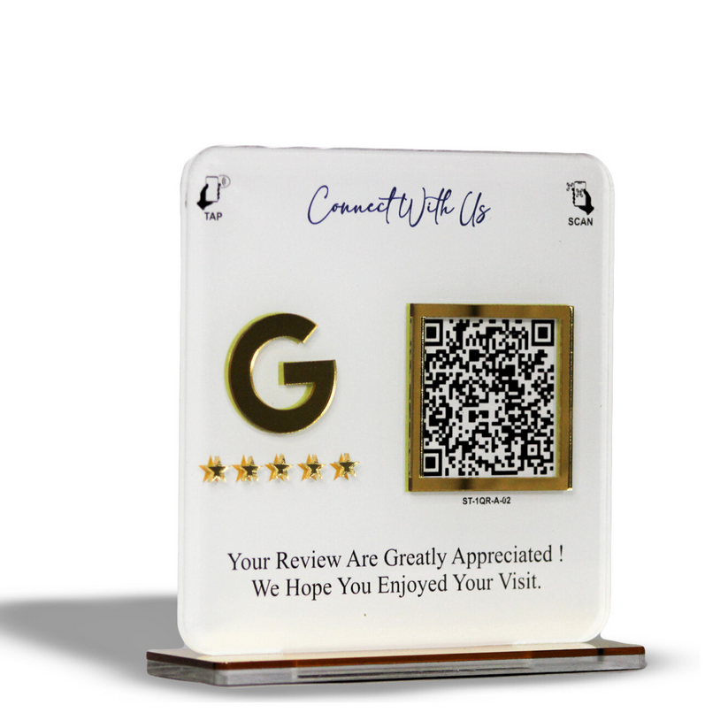 1 QR Smart Google Review Standee – Bharattapp
